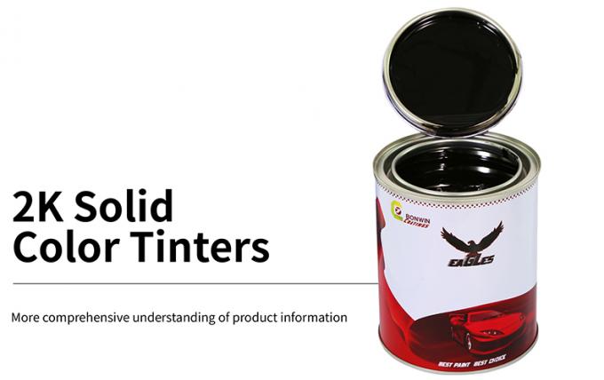 High Coverage Automotive Refinish Paint Good Adhesion 100L 1K 2K